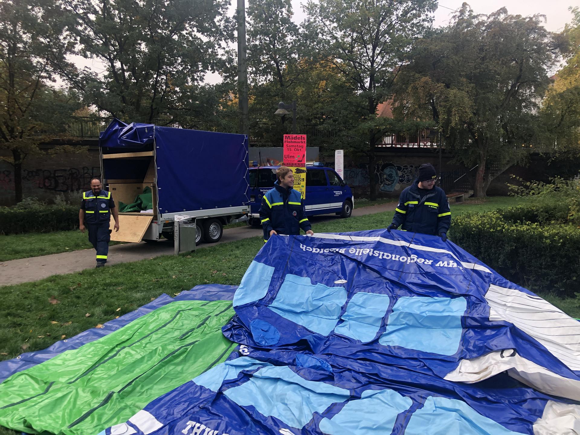 THW-Hüpfburg beim Jubiläum "175 Jahre Feuerwehr Ulm" - THW Ortsverband Ulm